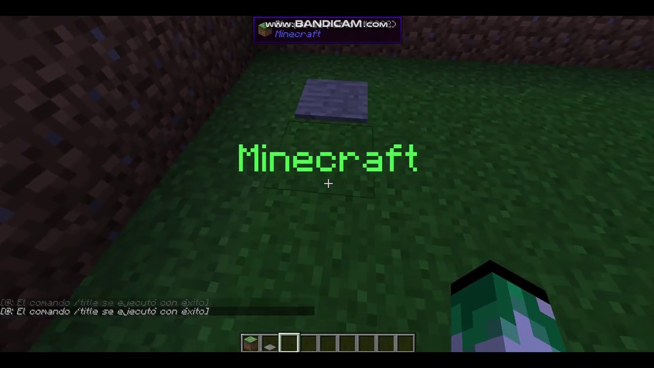 Como como hacer el efecto title en minecraft - YouTube