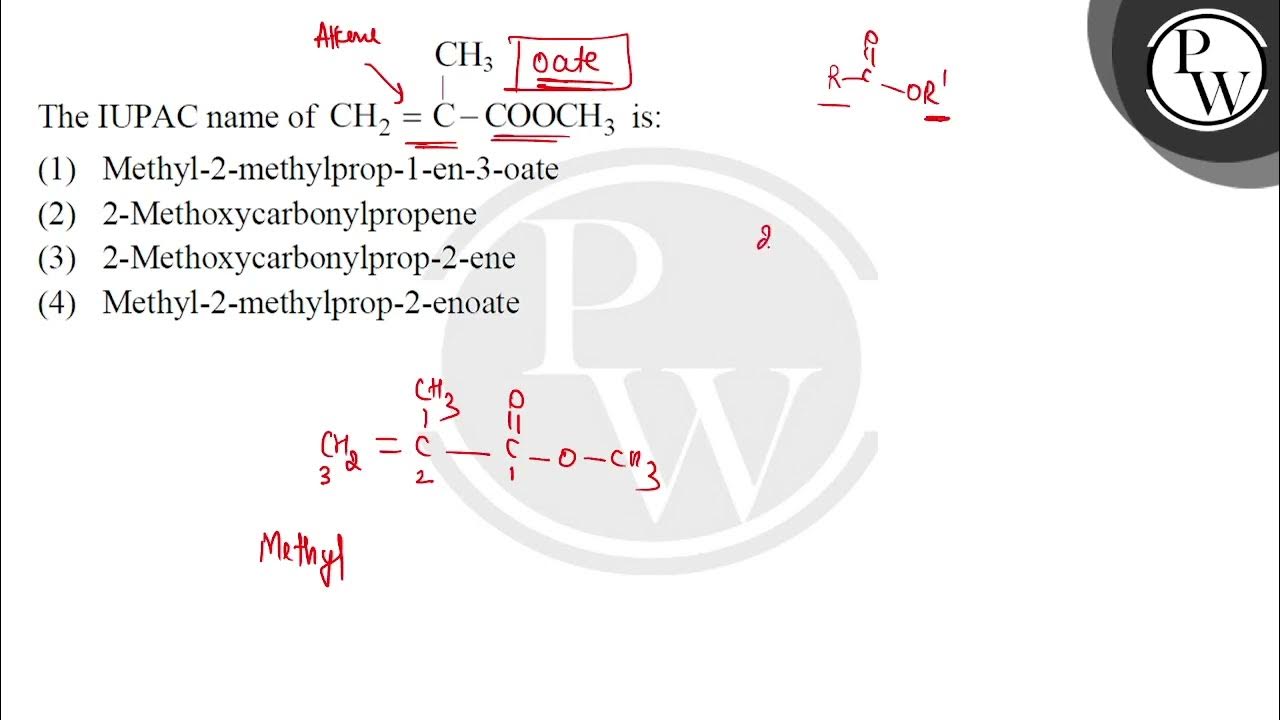 The IUPAC name of \( \mathrm{CH}_{2}=\stackrel{+}{\mathrm{C}}-\mathrm{COOCH}_{3} \) is ...