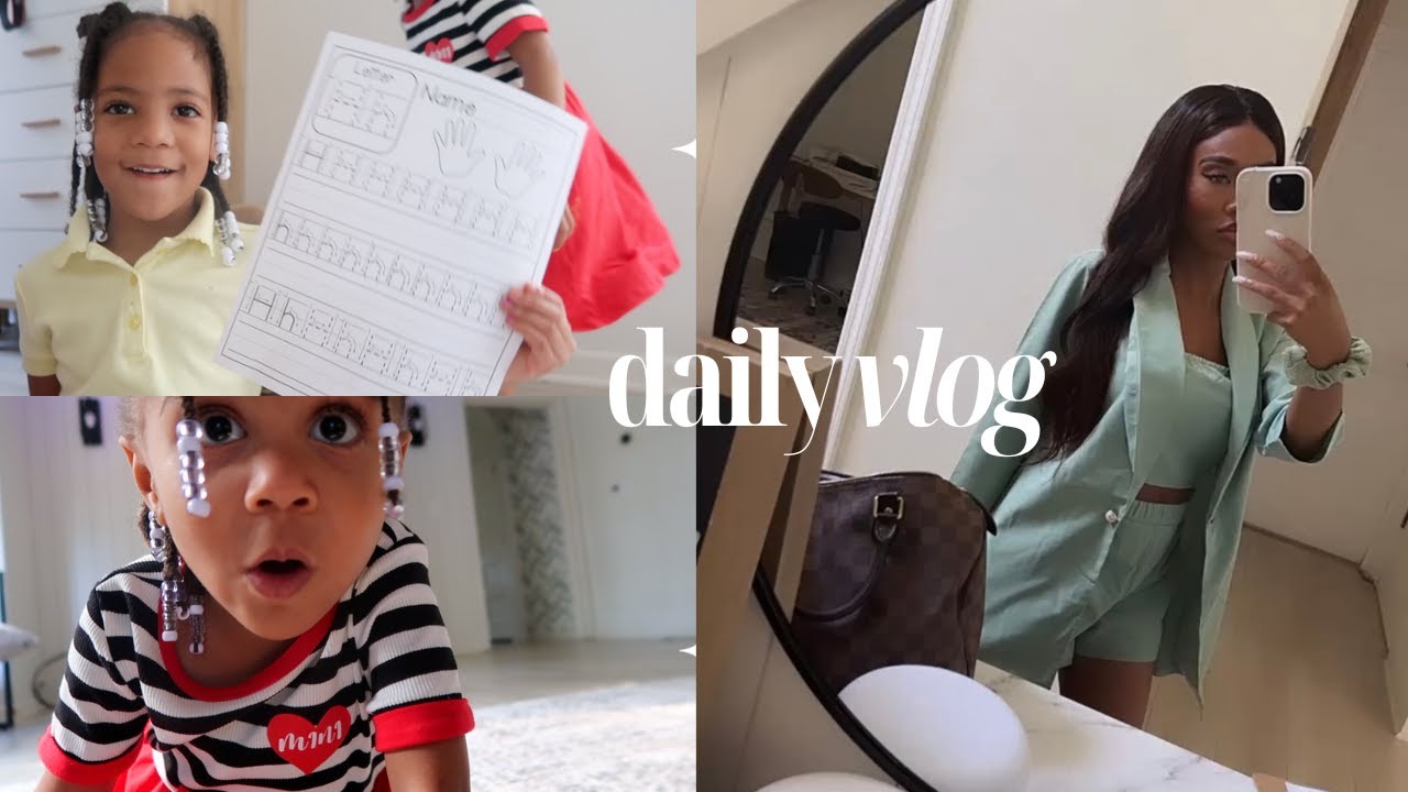 VLOG | JIYA & JORI BOTH TAKE OVER THE VLOG WHILE I HEAD TO WORK 😅😩 ...