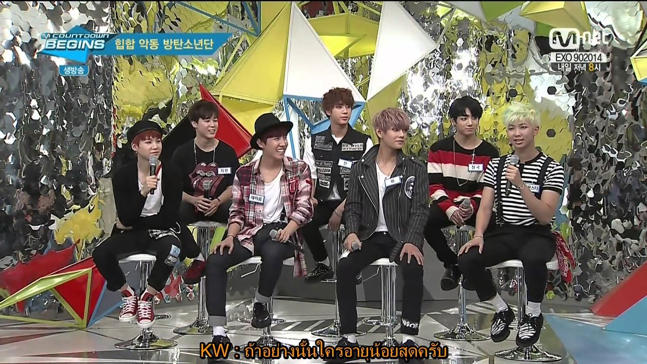 [Thaisub]141023 M Countdown Begins BTS (1_6) - YouTube