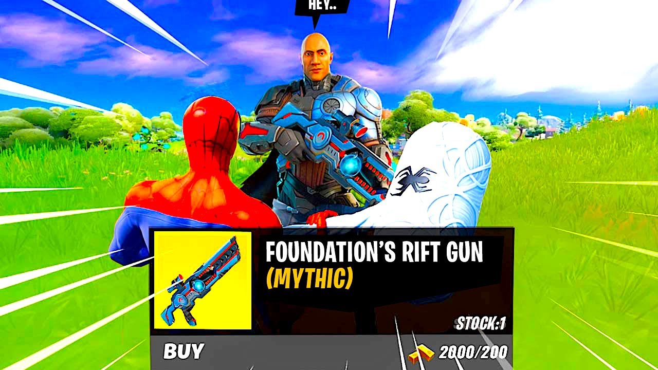 The Foundation *MYTHIC RIFT GUN* in Fortnite! - YouTube