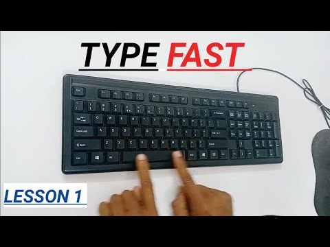 Learn English Typing - ( Lesson 1) | Free Typing Course Lesson | Hindi ...