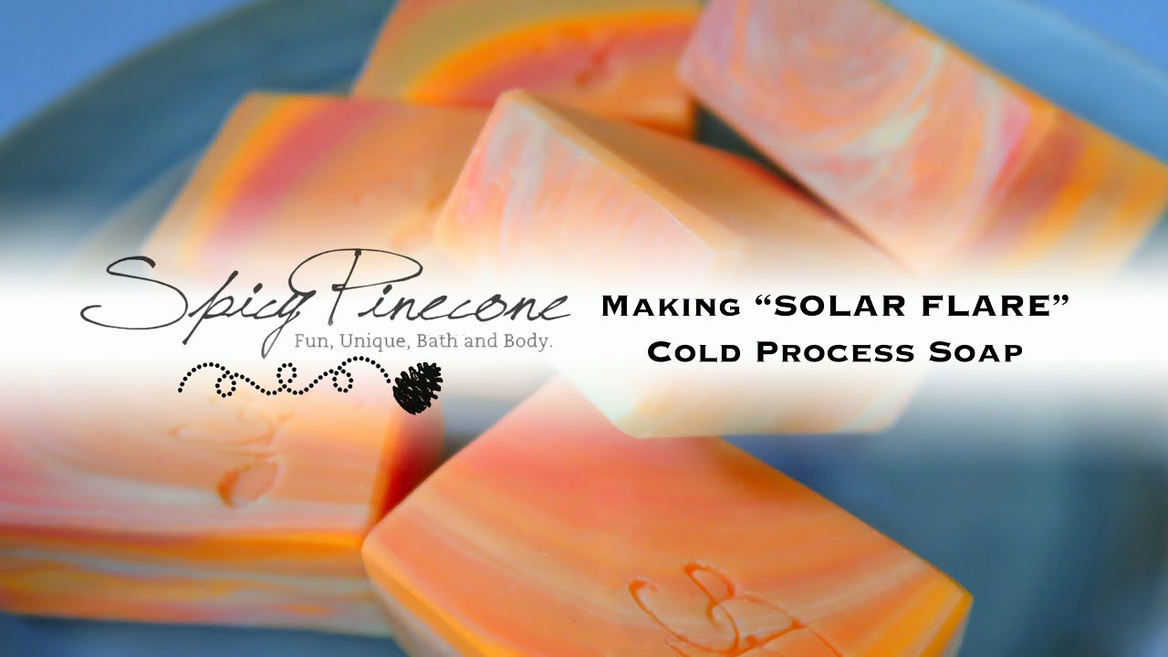 Making Solar Flare Cold Process Soap by Spicy Pinecone - Soap the ...