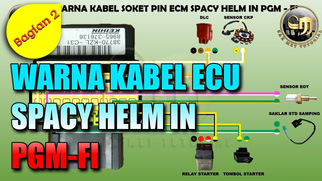 Warna kabel ECU Spacy Helm in PGM FI ( Bagian 2 ) #11 - YouTube