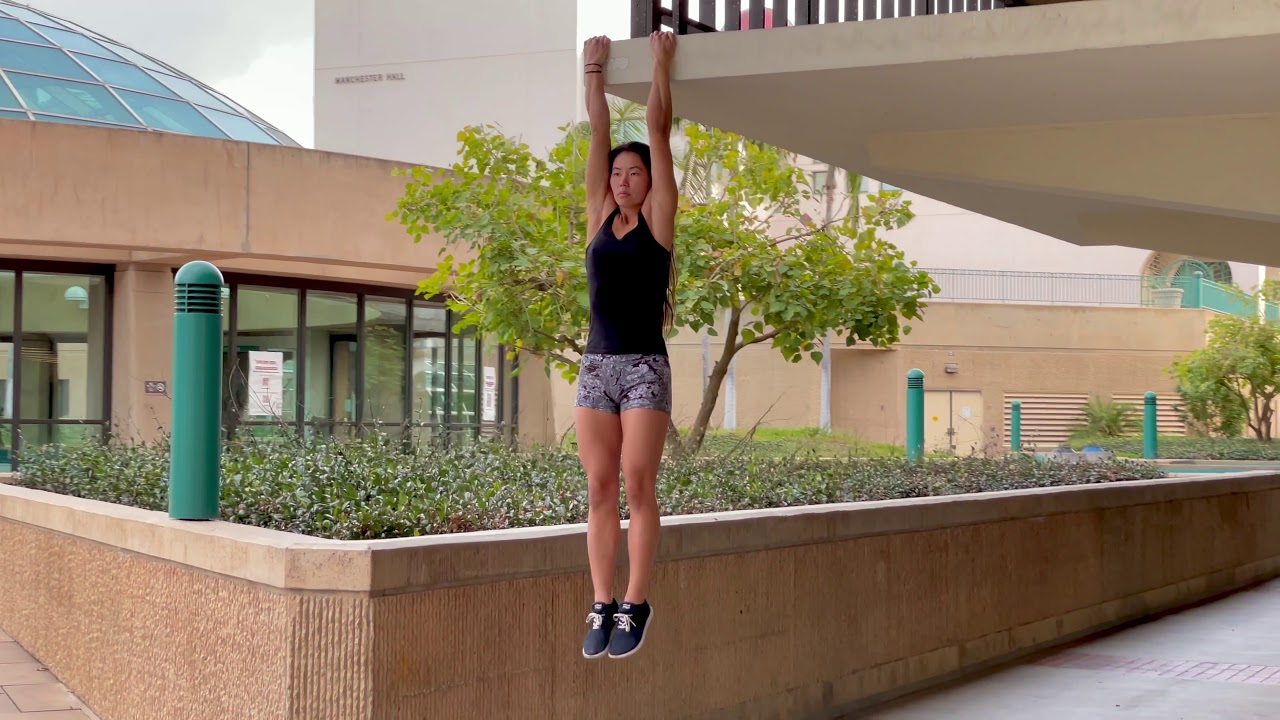 Passive ledge hang (supinated grip) - YouTube