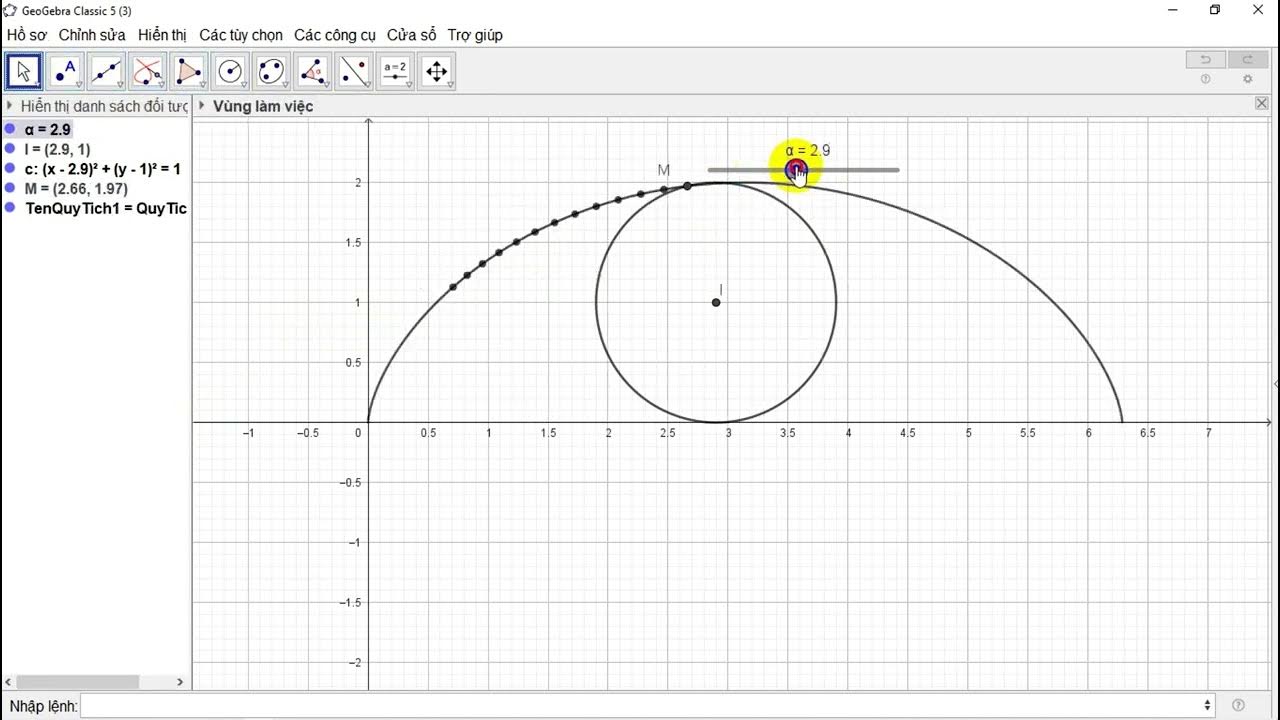 Vẽ đường Cycloid #GeoGebra - YouTube