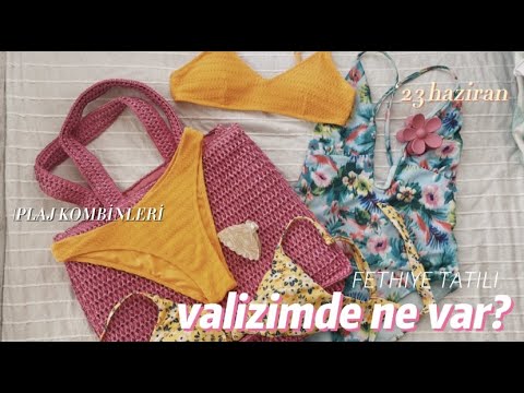 valizimde ne var? 👙🧳 || fethiye'ye gidiyorum! 🏖️ biraz sohbet, biraz hazırlık 💅🏻