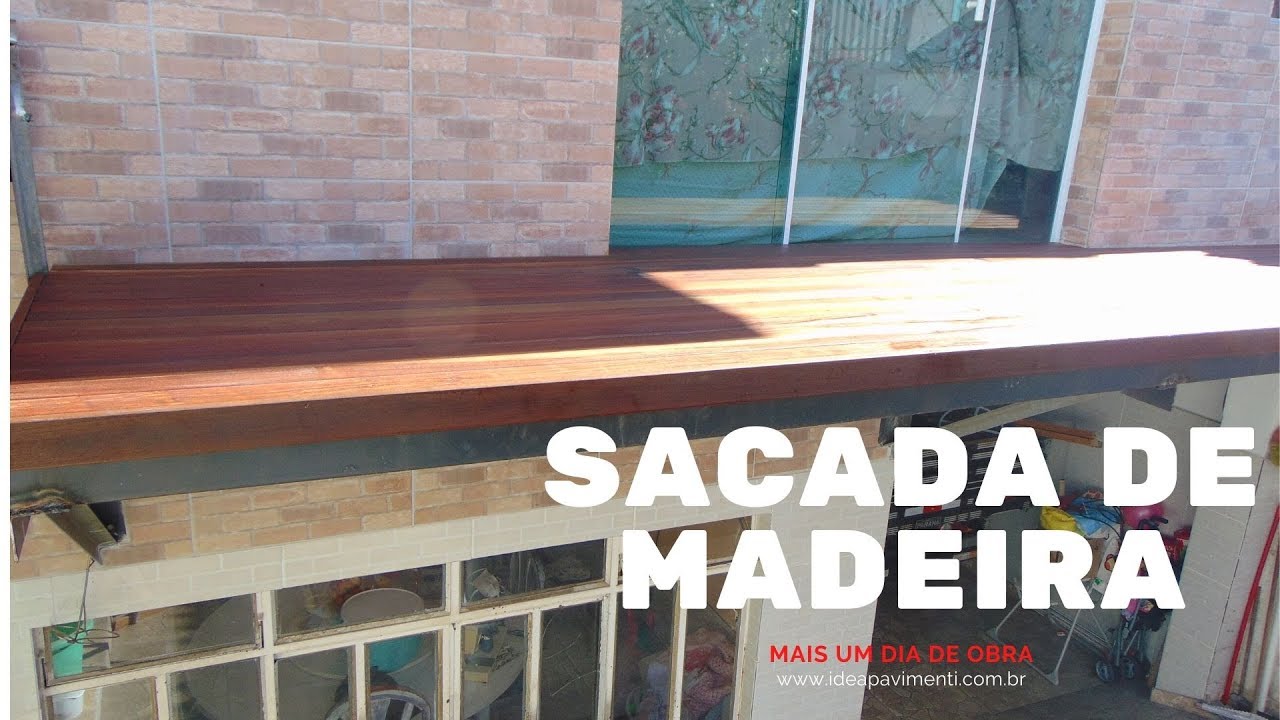 Como fazer uma SACADA de Madeira - YouTube