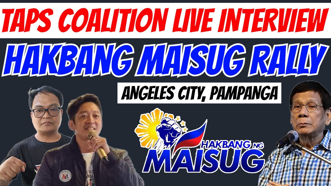 TAPS LIVE INTERVIEW: MGA DDS SUSUGOD NA BUKAS SA MAISUG RALLY ANGELES ...