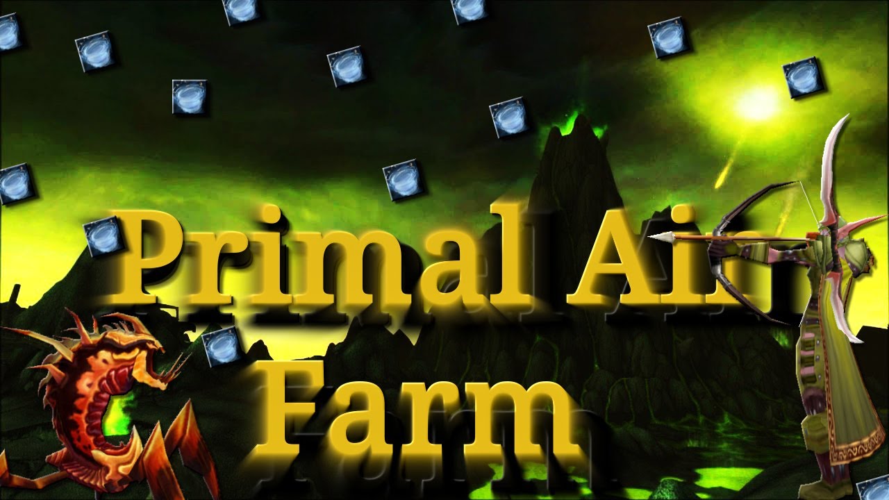gold farm 200g+ per hour primal air farm hunter wow tbc classic - YouTube