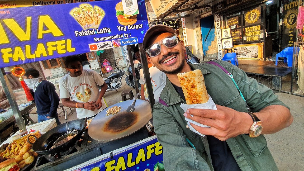 Pushkar ka Famous Food Lafa Falafal ! - YouTube