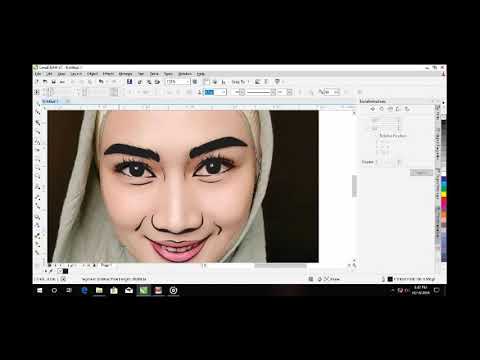 Tutorial membuat vector hitam putih dengan B-spline di CorelDraw X7 ...