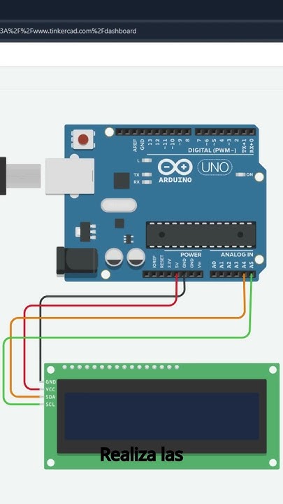 Programación de pantalla LCD I2C con Arduino y Tinkercad. #arduino #arduinoproject #robótica ...