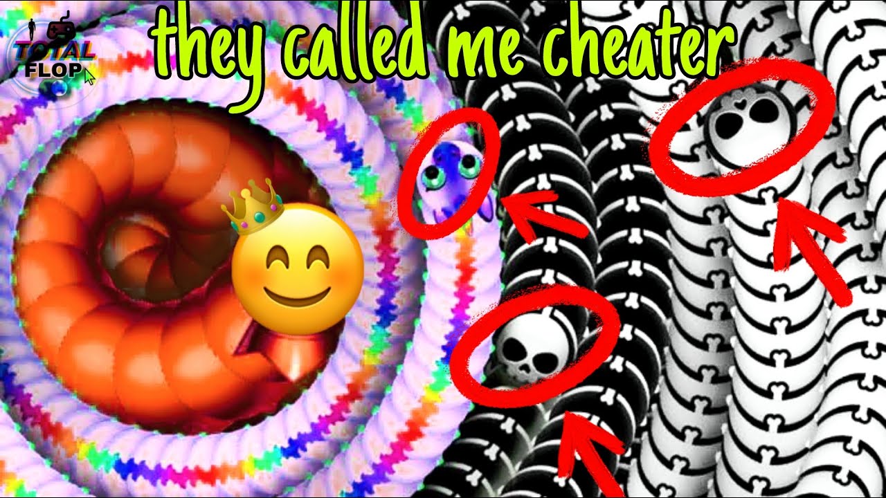 Look how I cheat !! I'm cheater😜😜 #totalflop Wormax.io - YouTube