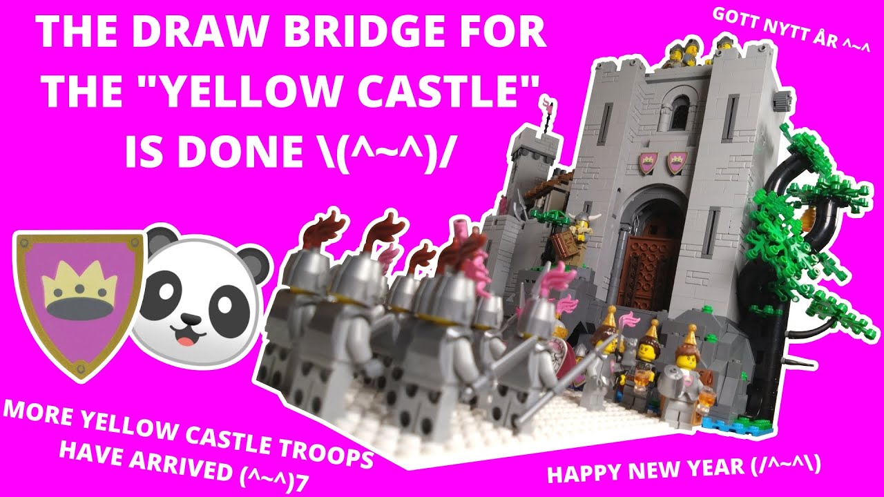 The Draw Bridge For The "Yellow Castle" Is Done 💮🐼💮 More Yellow Castle ...
