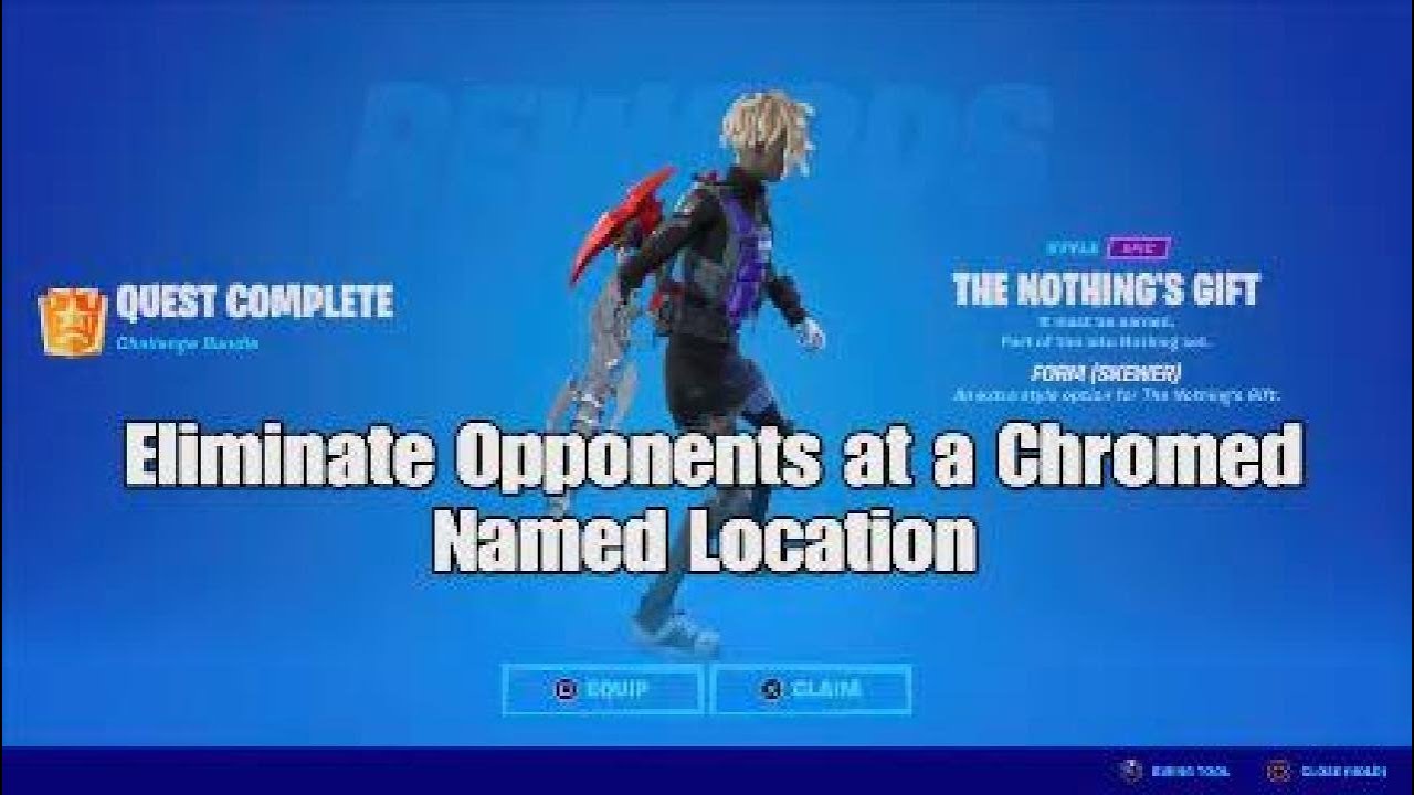 Eliminate Opponents at a Chromed Named Location - Fortnite Bytes Quest ...