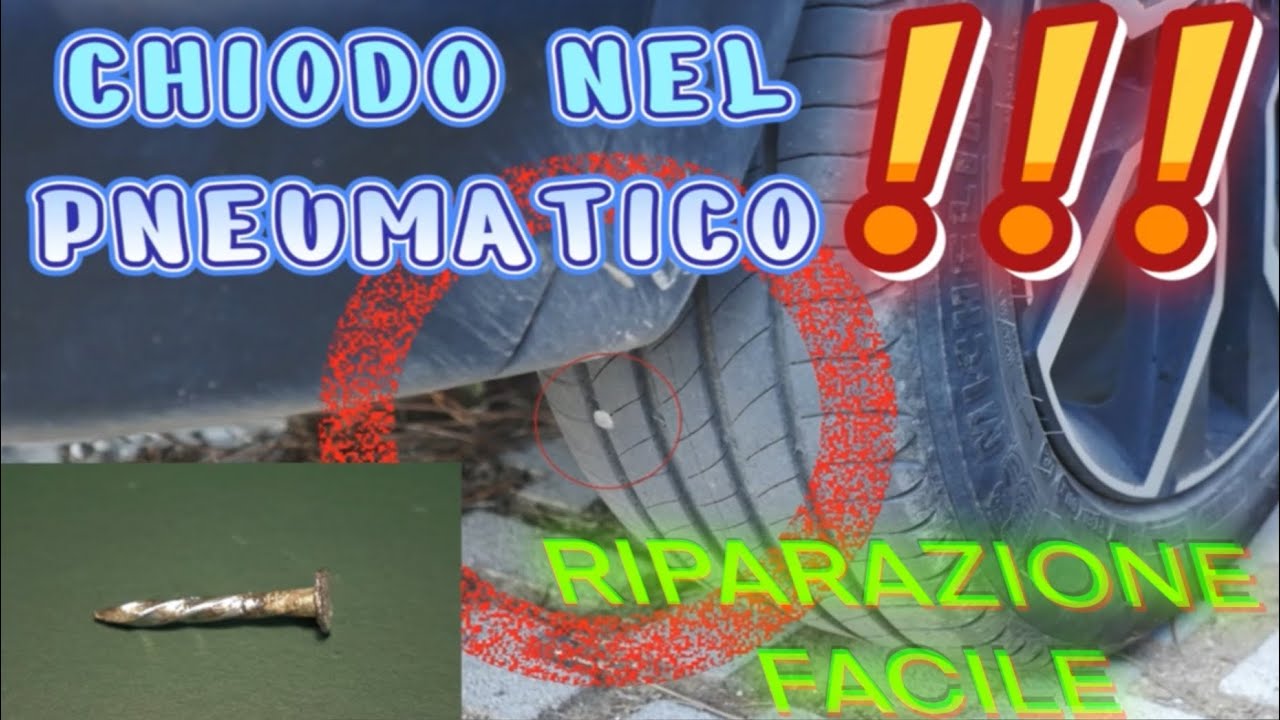 COME RIPARARE UNO PNEUMATICO FORATO - FAI DA TE FACILE - - YouTube