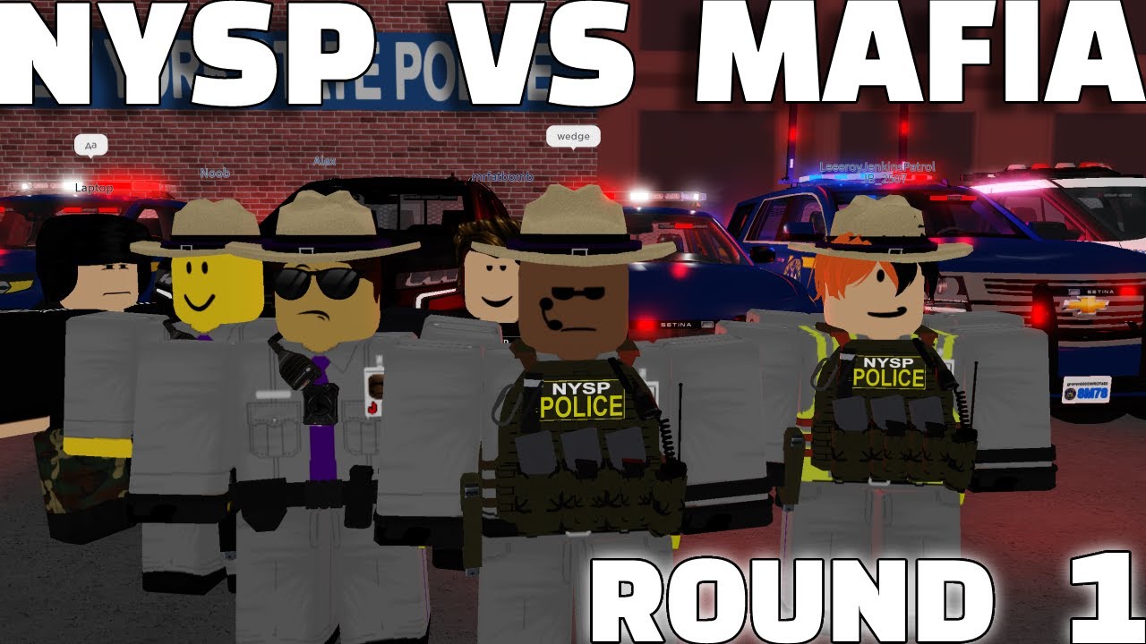 NYSP VS MAFIA ROUND 1!! Roblox Policesim revisited - YouTube
