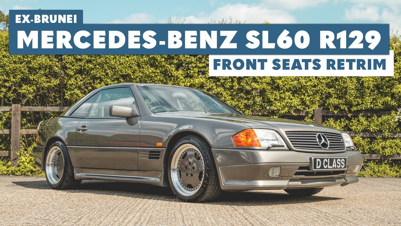Ex-Brunei Mercedes-Benz SL60 R129 Front Seats Retrim - YouTube