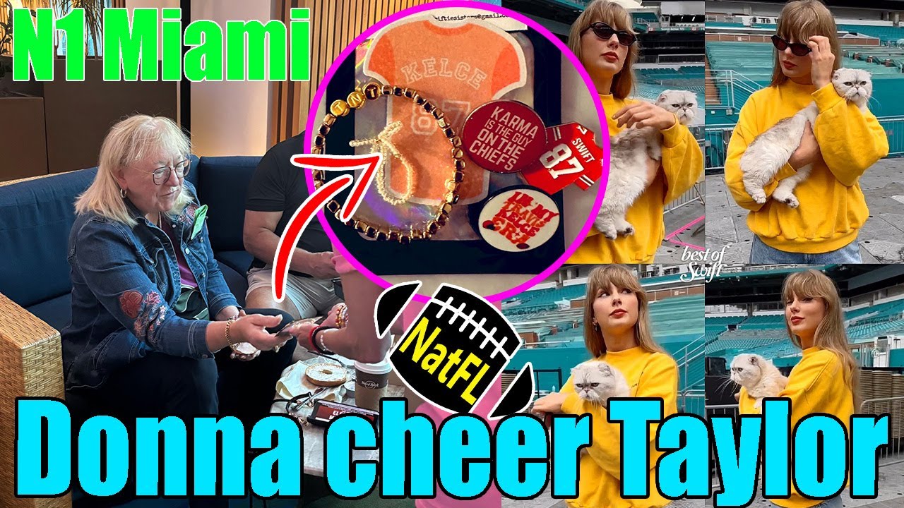 Travis' mom Donna Kelce gives Friendship Bracelets to Taylor Swift fans ...