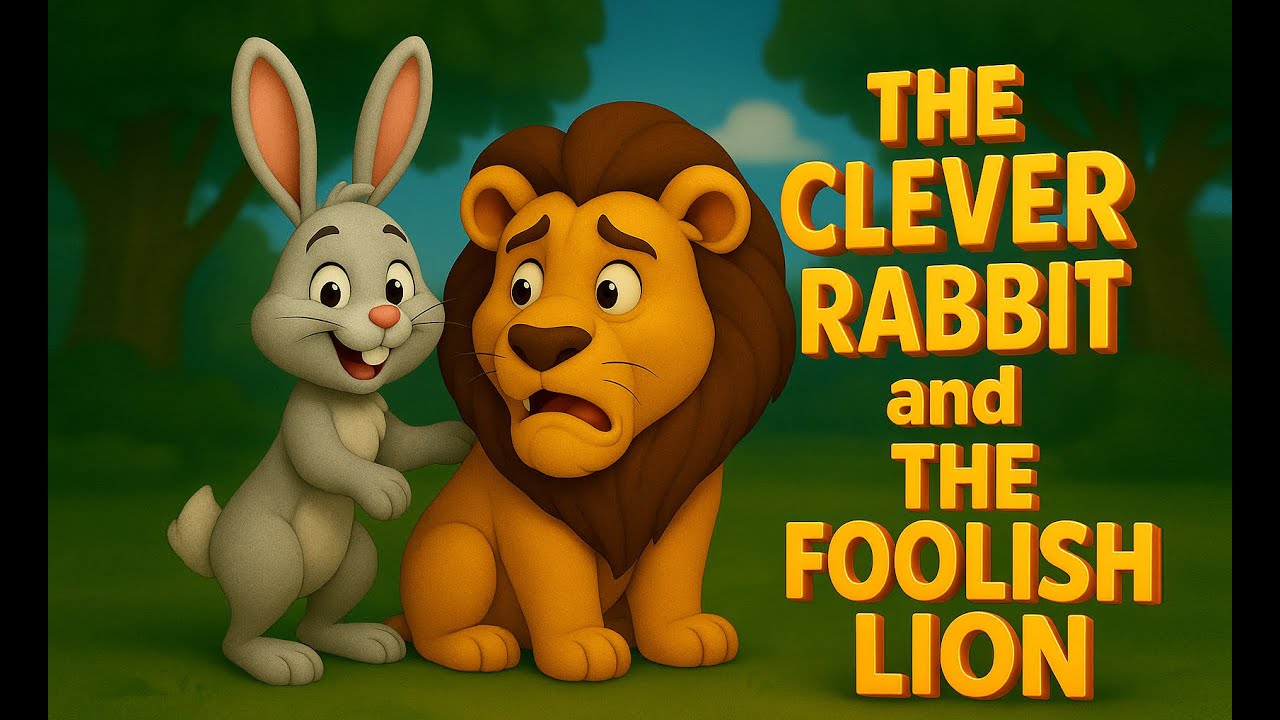 Clever rabbit and the foolish lion#moralstories #animated #story # ...
