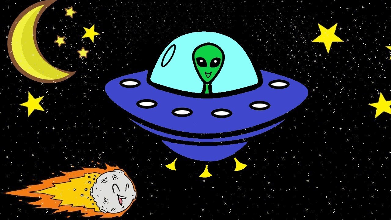 How to draw UFO / How to draw ufo step by step/How to draw ufo easy ...