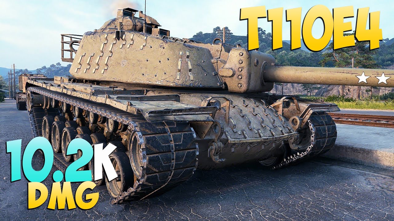 T110E4 - 5 Kills 10.2K DMG - Best fight! - World Of Tanks - YouTube