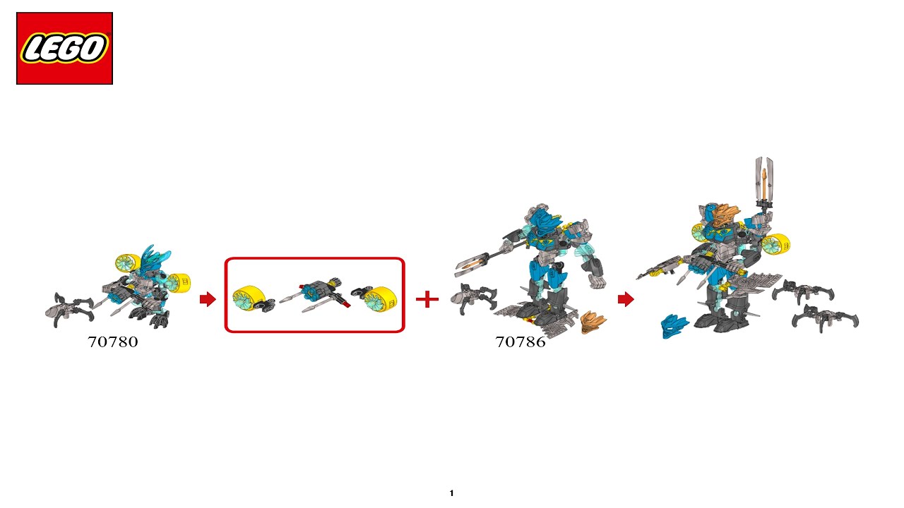 LEGO instructions - Bionicle - 70780 (Protector of Water) + 70786 ...