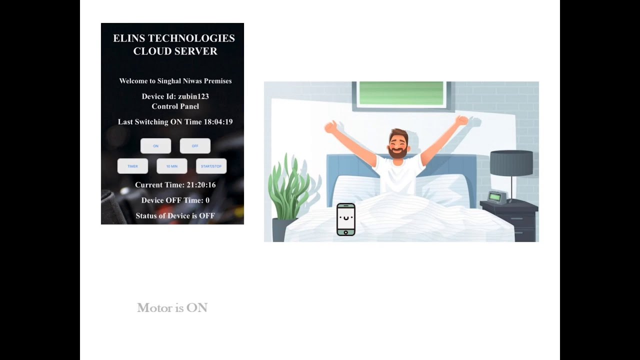 Use Case Wake Up | Smart Water Pump Controller | Internet Controlled | IOT | Elins Technologies ...
