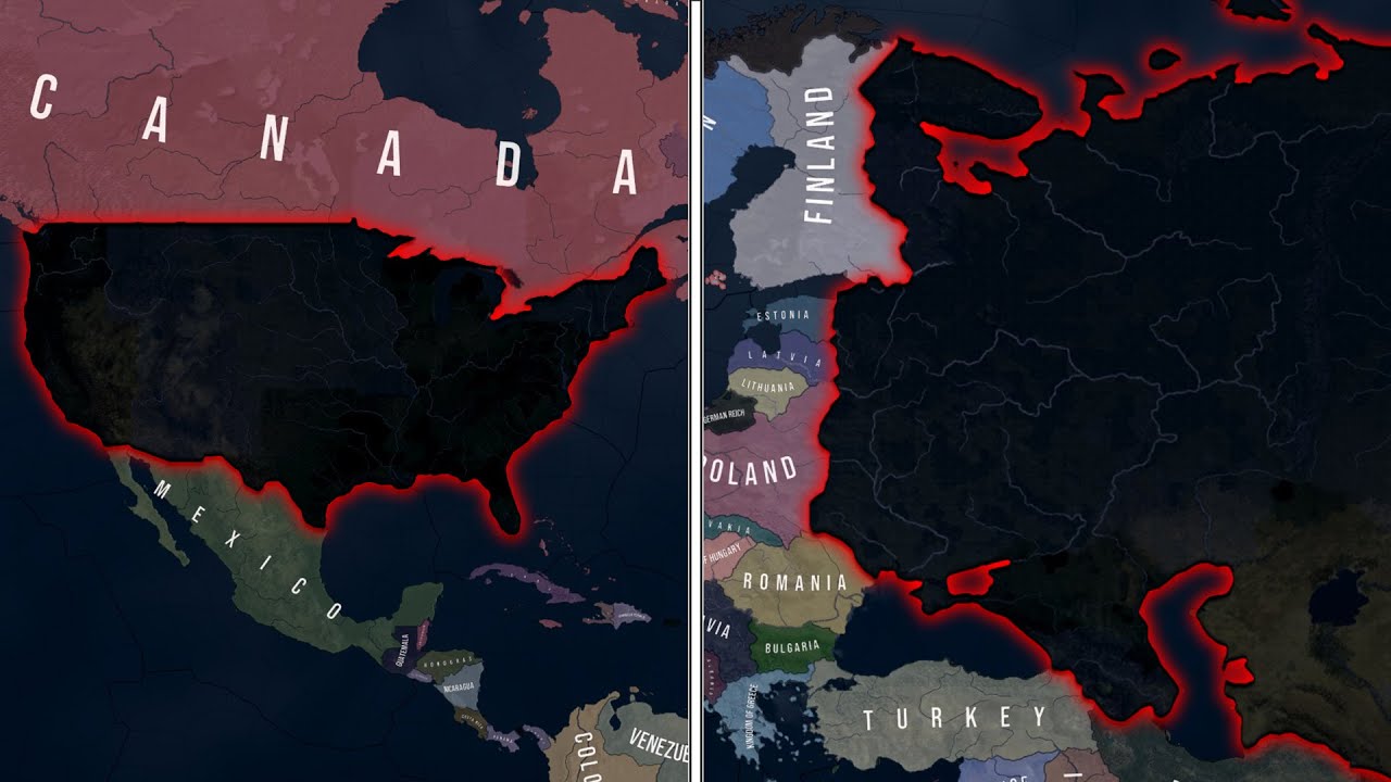 What if The USA and The USSR disappeared - Hoi4 Timelapse - YouTube