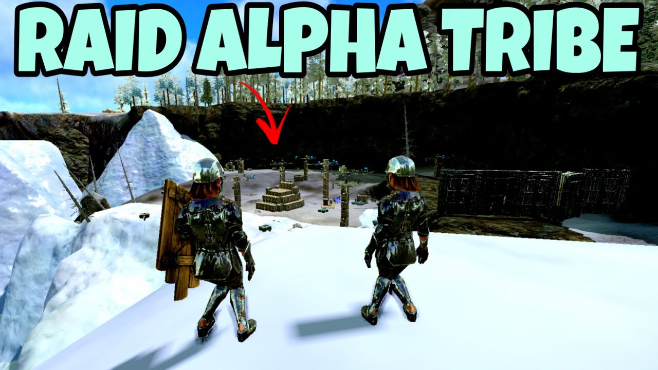 Ark DAY 6 and we raided the ALPHA TRIBE - YouTube