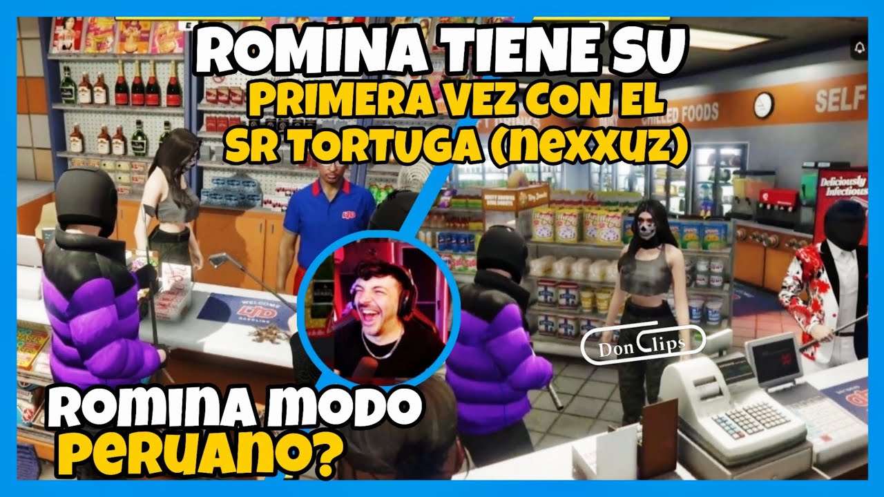 EL SR TORTUGA (NEXXUZ) HACE QUE ROMINA tenga SU PRIMERA VEZ, ROMINA ...