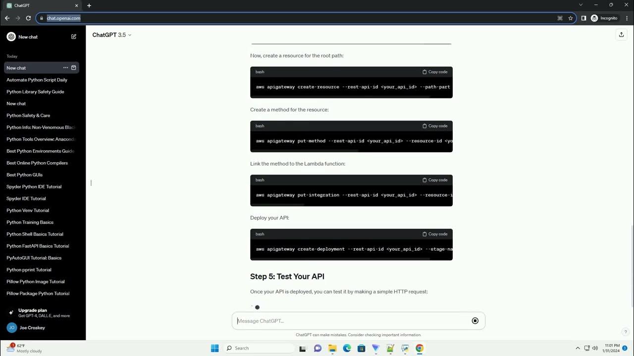 aws api gateway python - YouTube