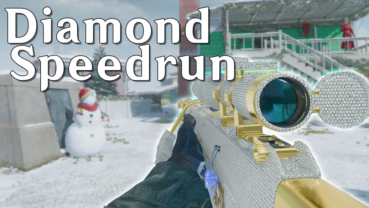 I Tried To Speed Run Diamond Snipers BO6 - YouTube