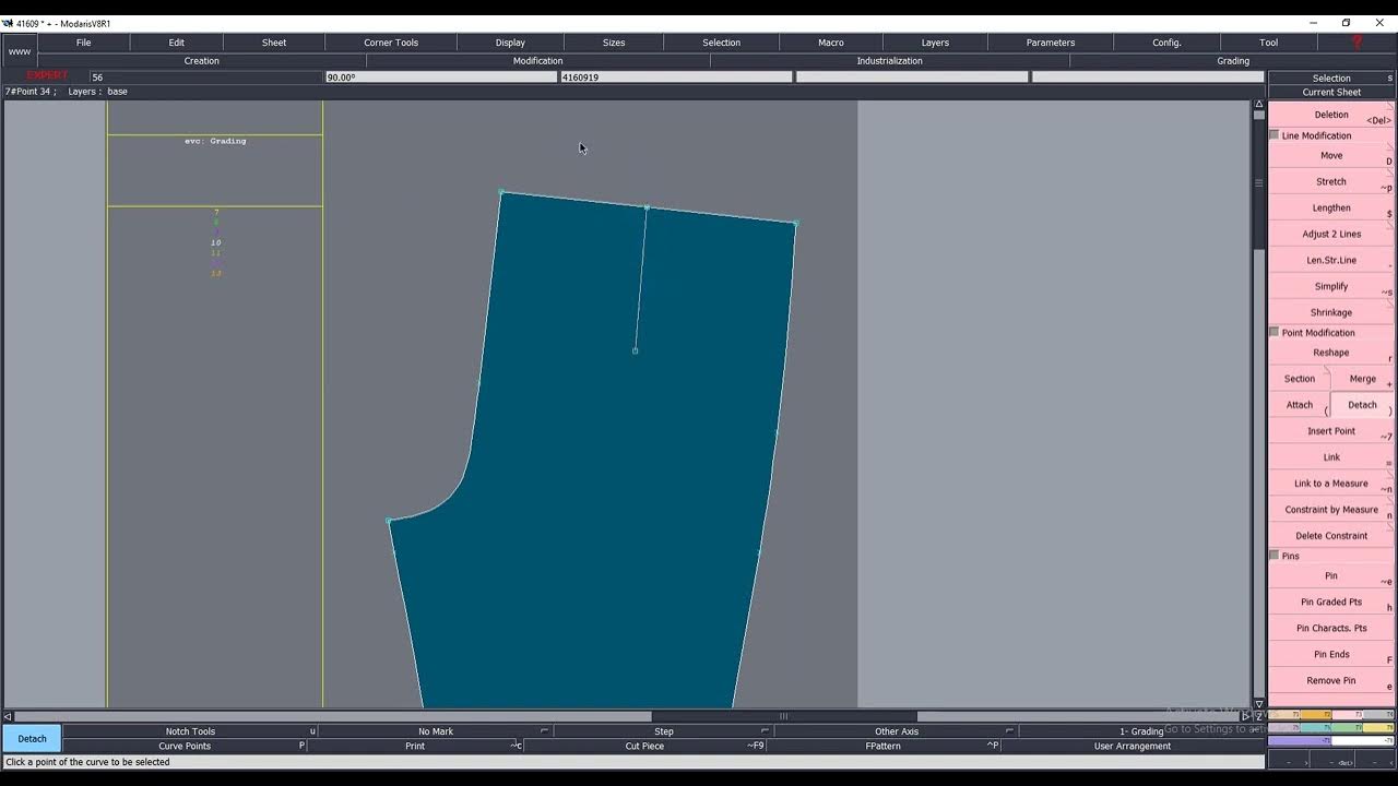 How to make waist dart lectra modaris - YouTube