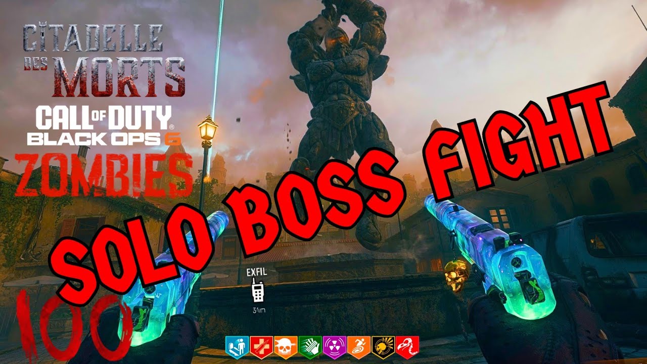 SOLO BOSS FIGHT AND END CUTSCENE - CITADELLE DES MORTS BLACK OPS 6 ...
