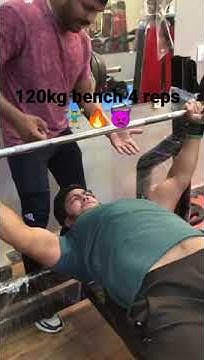 120kg bench press 4 reps soon 150kg b/w 79kg @FitMindsvlogs #shorts - YouTube