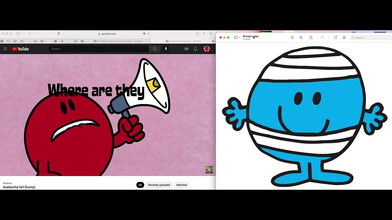Mr. Bump reacts to the funny avalanche fail - YouTube