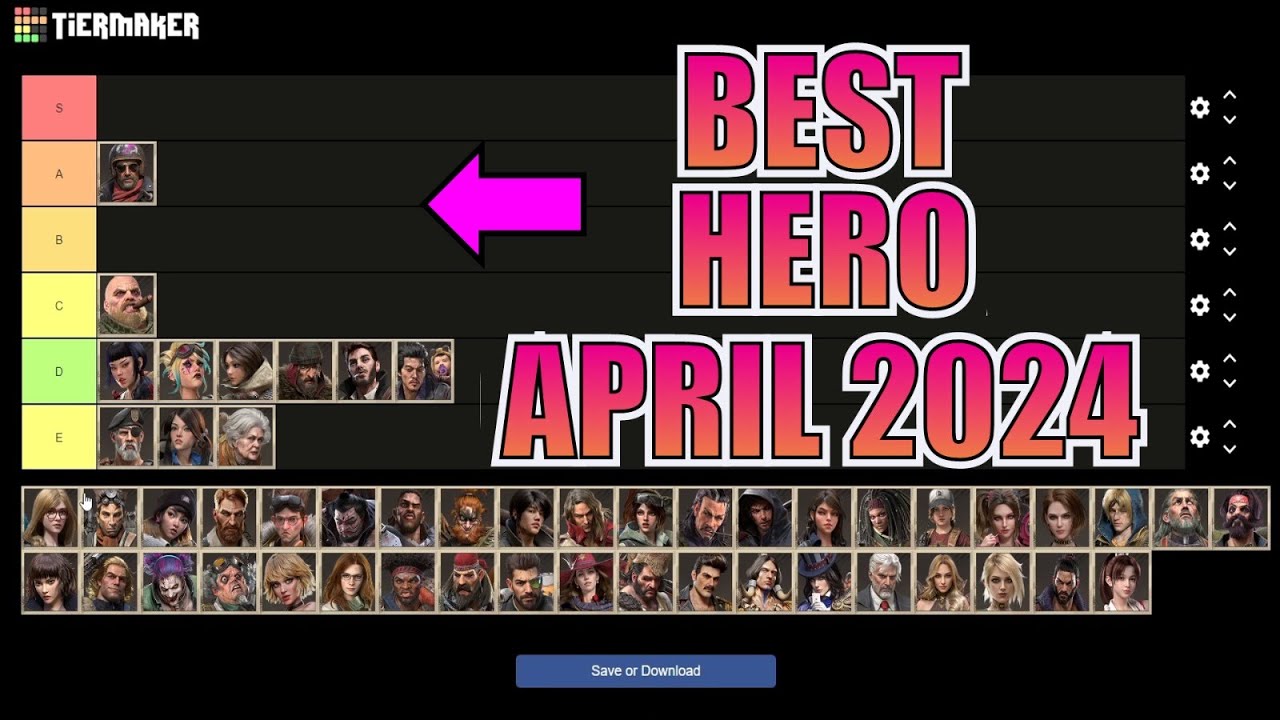 TIER LIST HERO : THE BEST HERO DOOMSDAY : LAST SURVIVORS APRIL 2024 ...