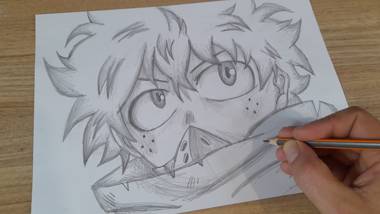 FACIL DE DESENHAR COMO DESENHAR O DARK DEKU BOKU NO HERO - YouTube
