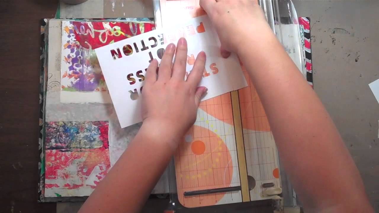Brother ScanNCut: Art Journal Cut Out - YouTube