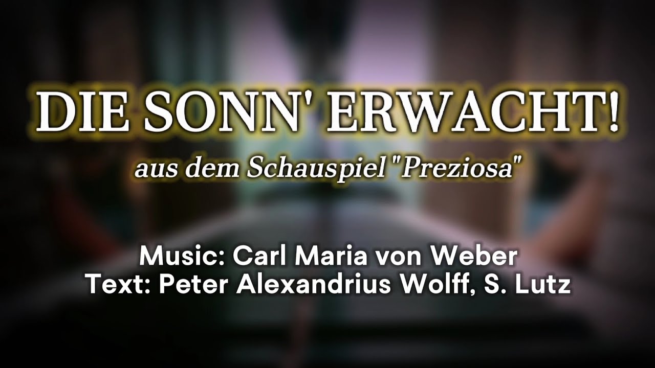 Die Sonn' erwacht! - German Folk Song (Aria from "Preciosa") [Piano ...