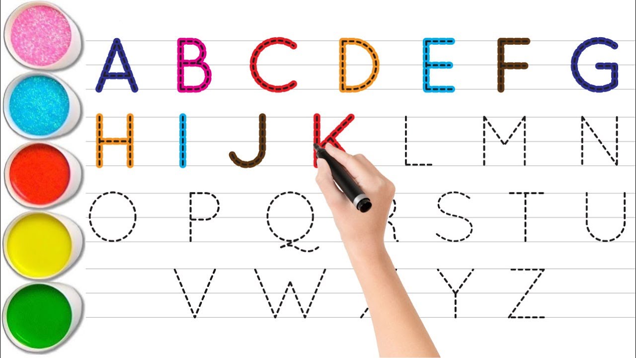 ABC for Kids | Alphabet writing for kids | A to Z | Write the alphabet ...