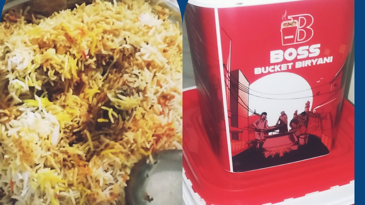B BOSS bucket biryani ఇది మన కొండాపూర్ లో కొత్త గా స్టార్ట్ చేసారు చాలా ...