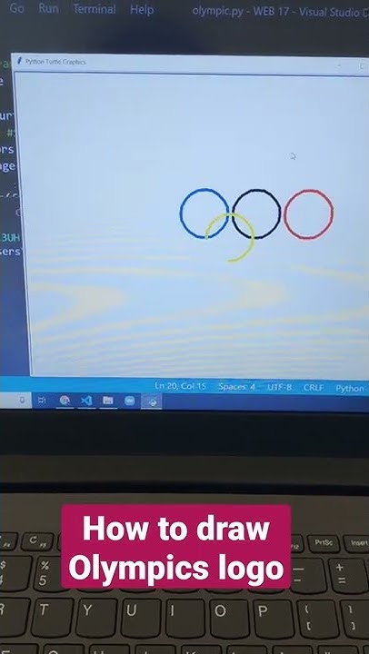 How To Draw Olympics Logo Using Python Turtle Short Shorts Youtubeshorts Trending Python