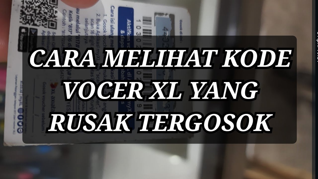 Solusi Vocer Xl Yang Rusak Tergosok - YouTube