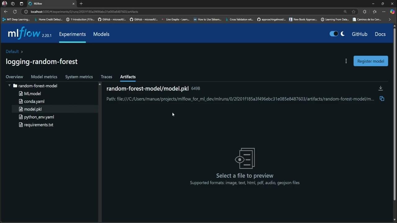 17. MLflow models. The sklearn flavor. - YouTube