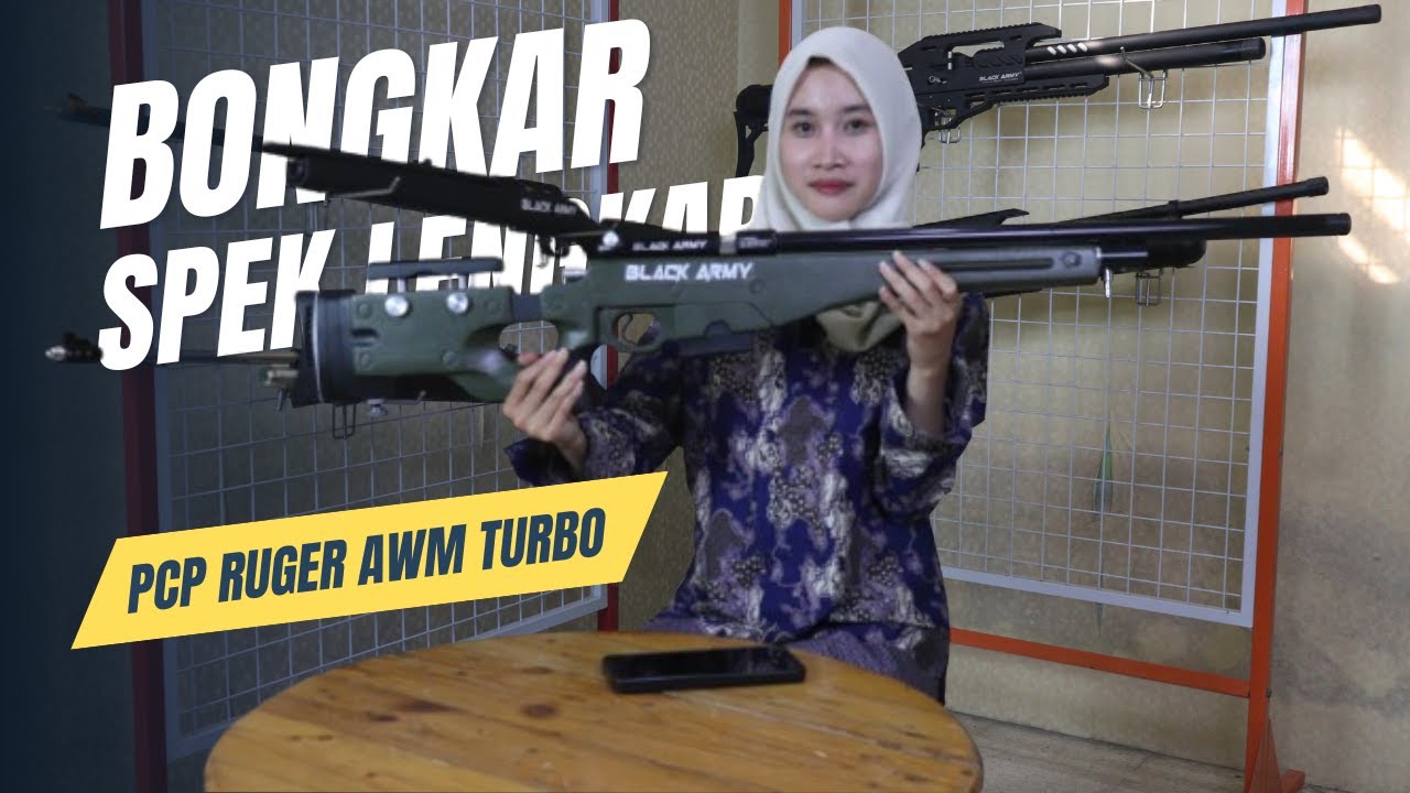 Desain Ergonomis Yang Nyaman - Senapan Angin PCP Ruger AWM Turbo Tabung ...