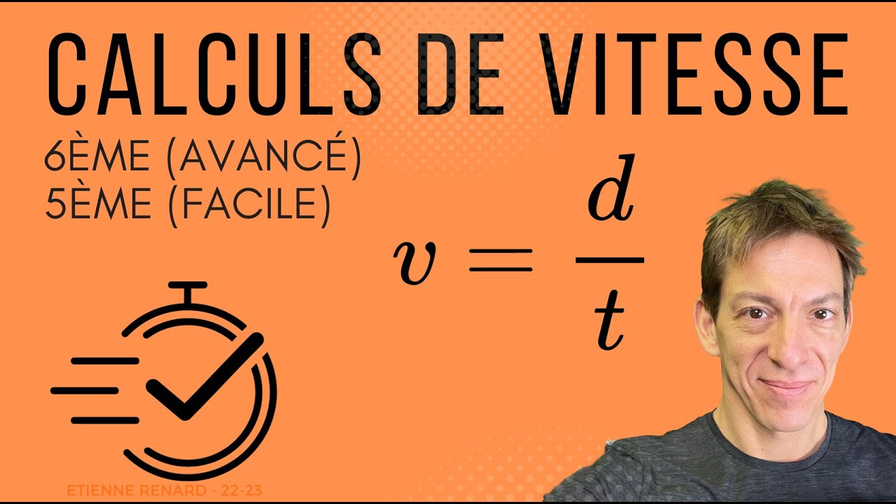 Calculs (simples) de vitesse (6ème - 5ème) - YouTube