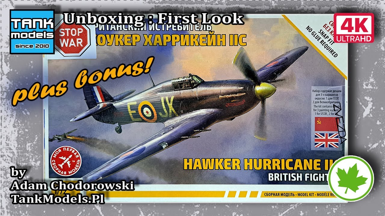 Unboxing 236 - Hurricane Mk. IIC - Zvezda 7322 - YouTube